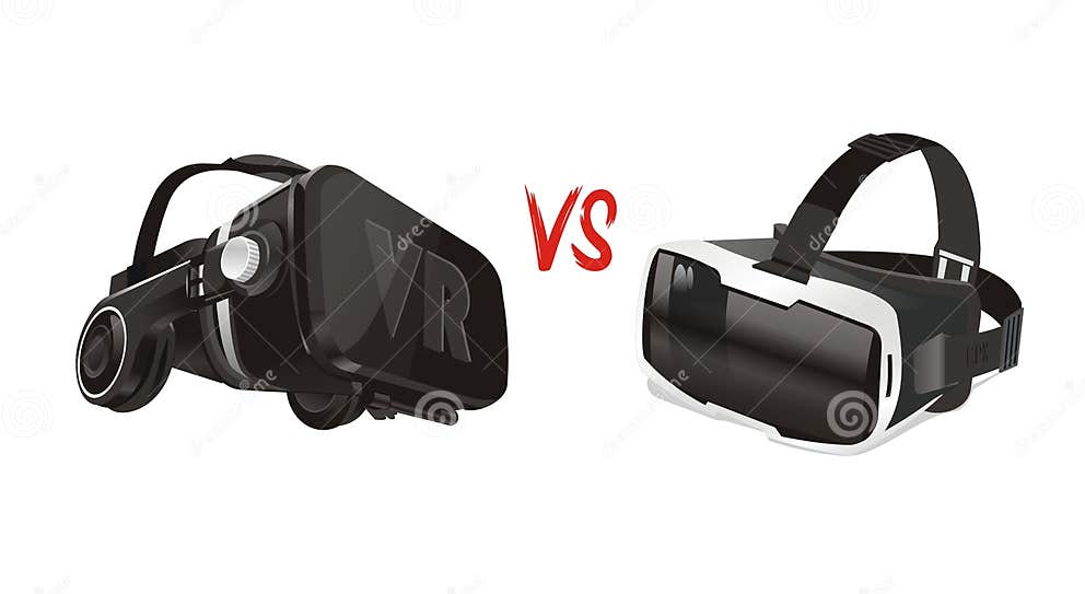 VR Google Virtual Reality Goggles Vector Stock Vector - Illustration of ...