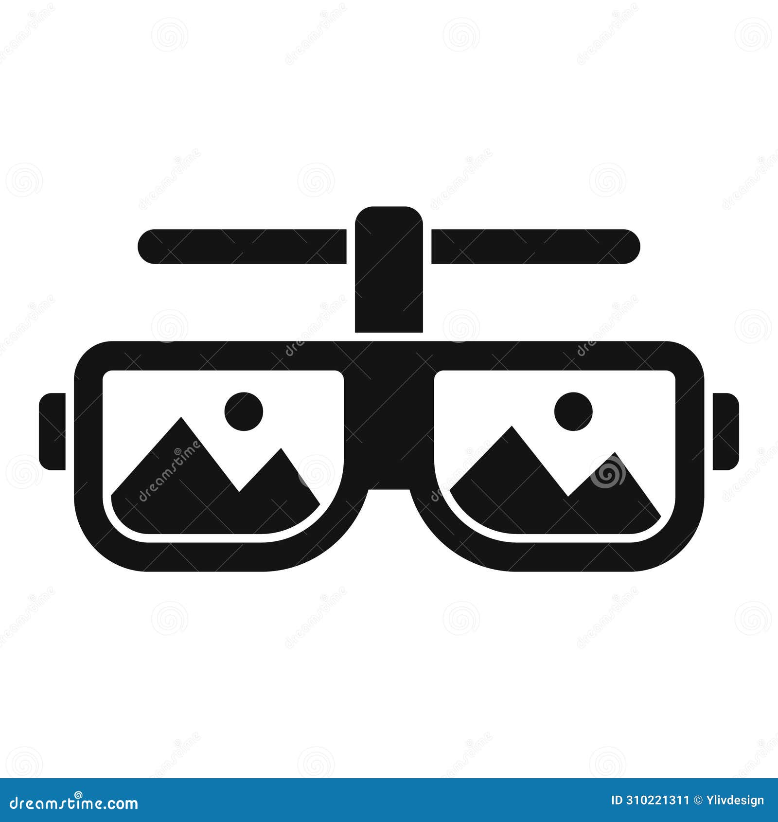 Vr Googles Icon Simple Vector. Minimal Control Design Stock Vector ...