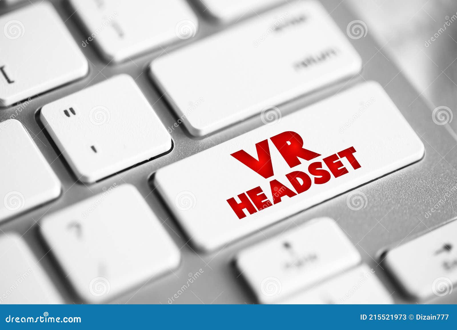 Vr Headset Button on Keyboard, Technology Concept Background Stock ...