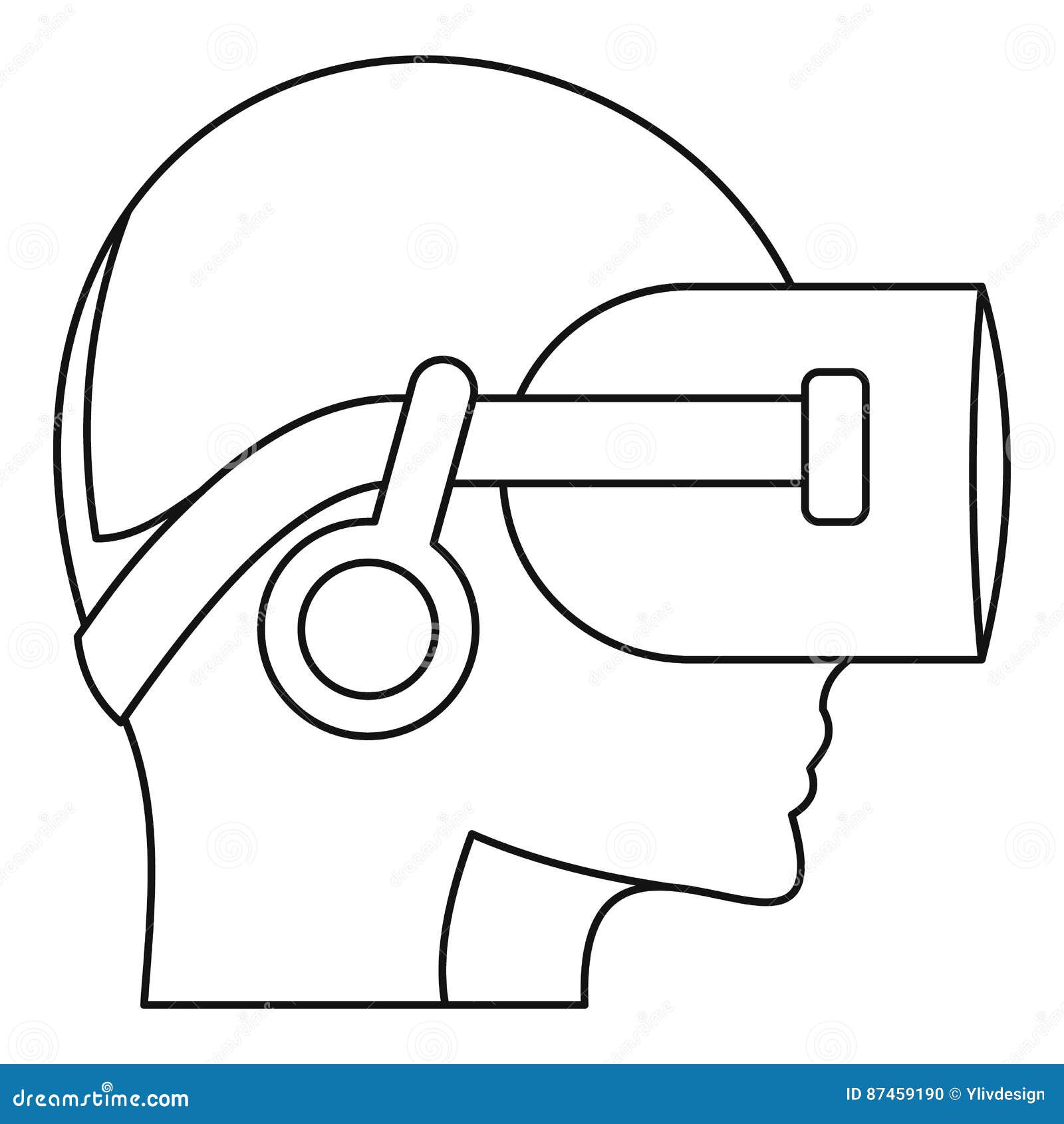 Vr Headset Icon, Outline Style Stock Vector - Illustration of game ...
