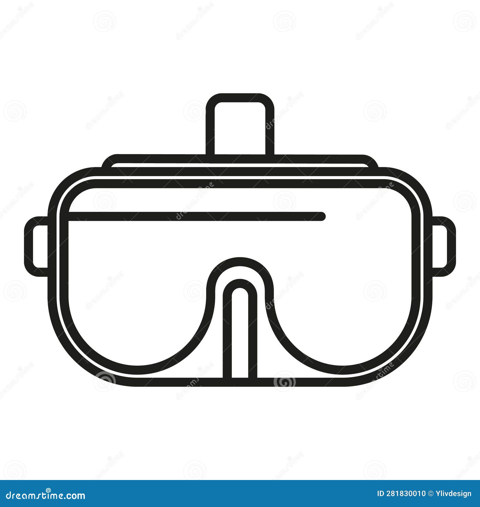 Vr Headset Icon Outline Vector. Game Mask Stock Vector - Illustration ...