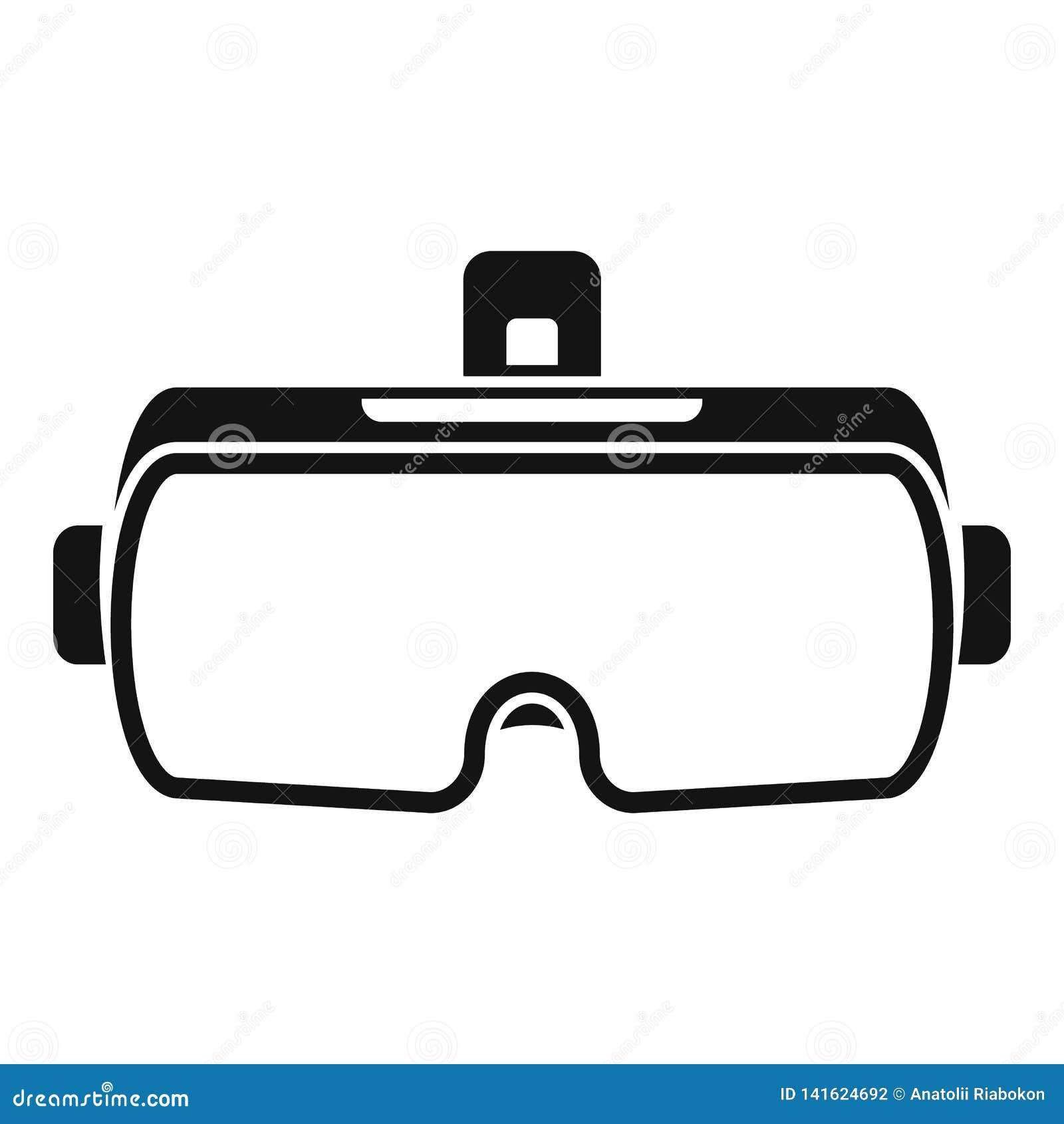 Vr Headset Icon, Simple Style Stock Vector - Illustration of design ...
