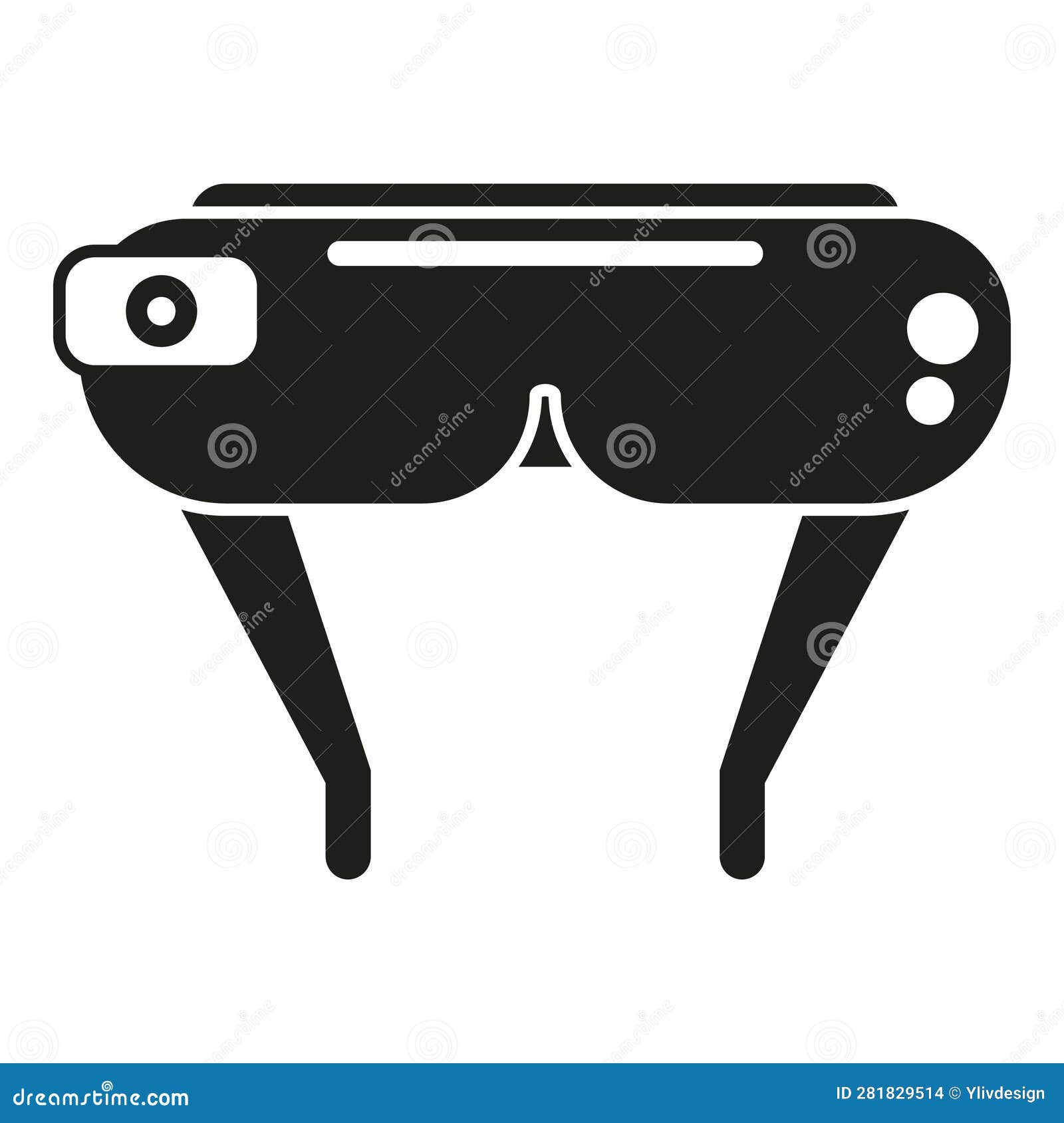 Vr Headset Icon Simple Vector. Game Mask Stock Illustration ...