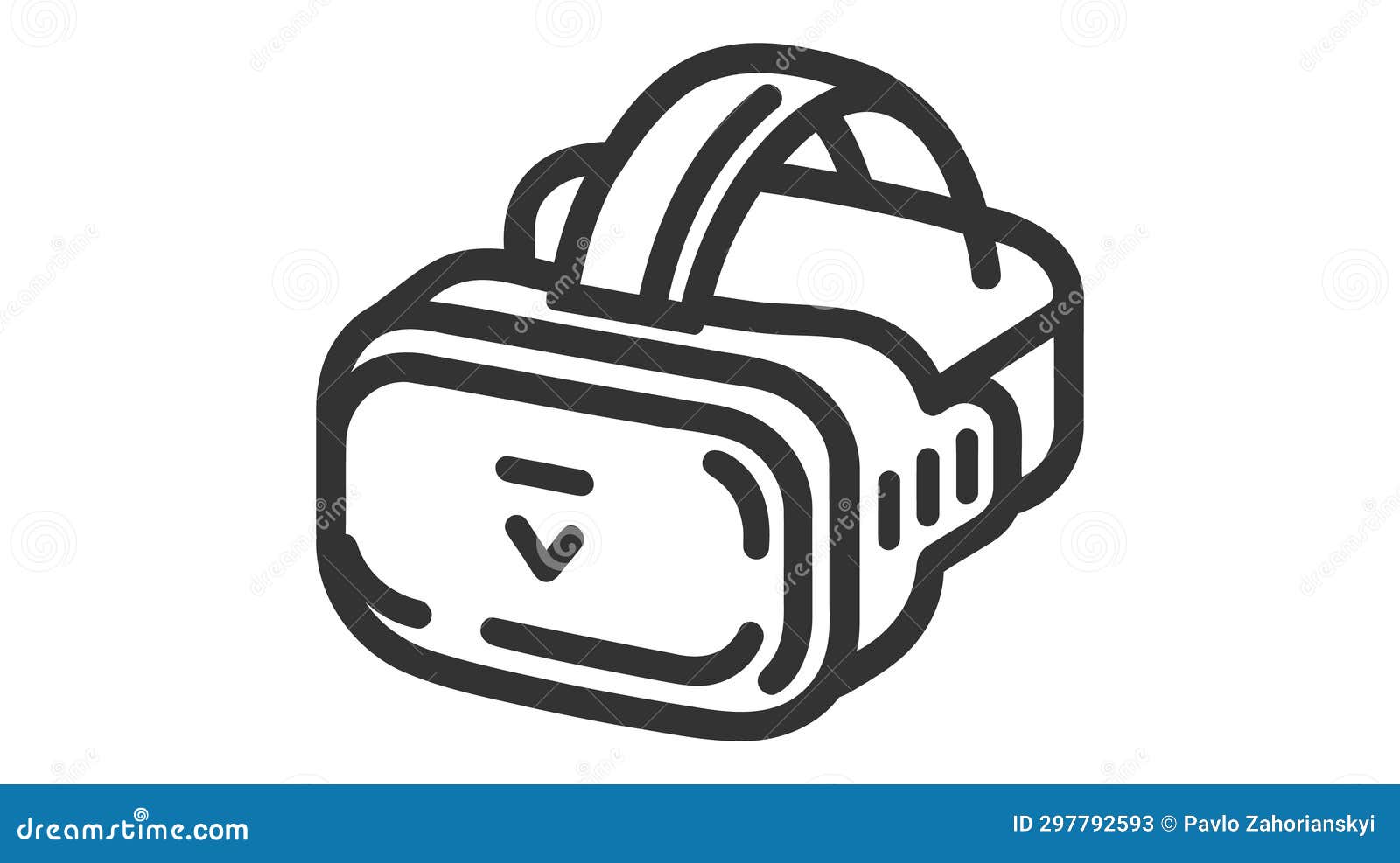 VR Headset Icon. Vector Illustration on White Background Stock ...