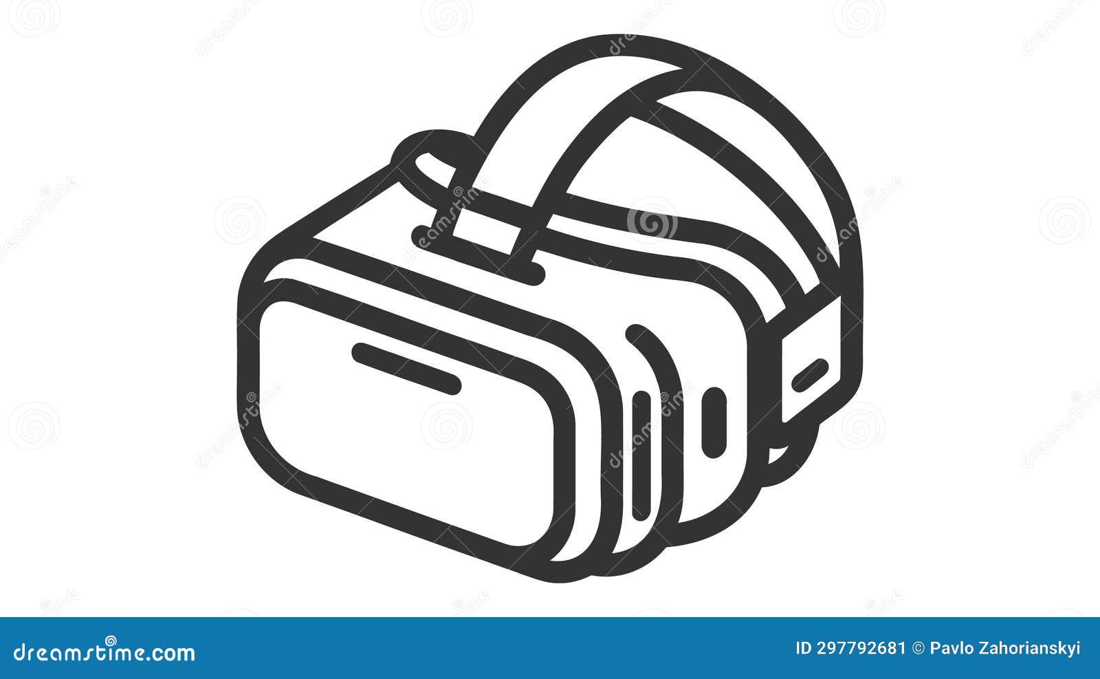 VR Headset Icon. Vector Illustration on White Background Stock ...