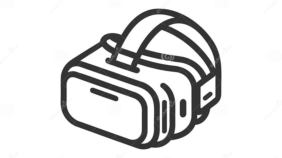VR Headset Icon. Vector Illustration on White Background Stock ...