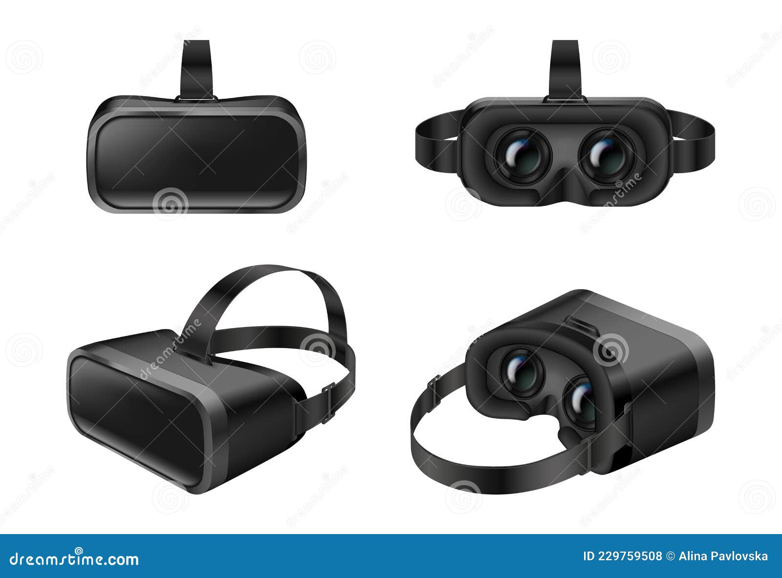 Vr Headset Simulator Mask. Virtual Reality Glasses Goggles for ...