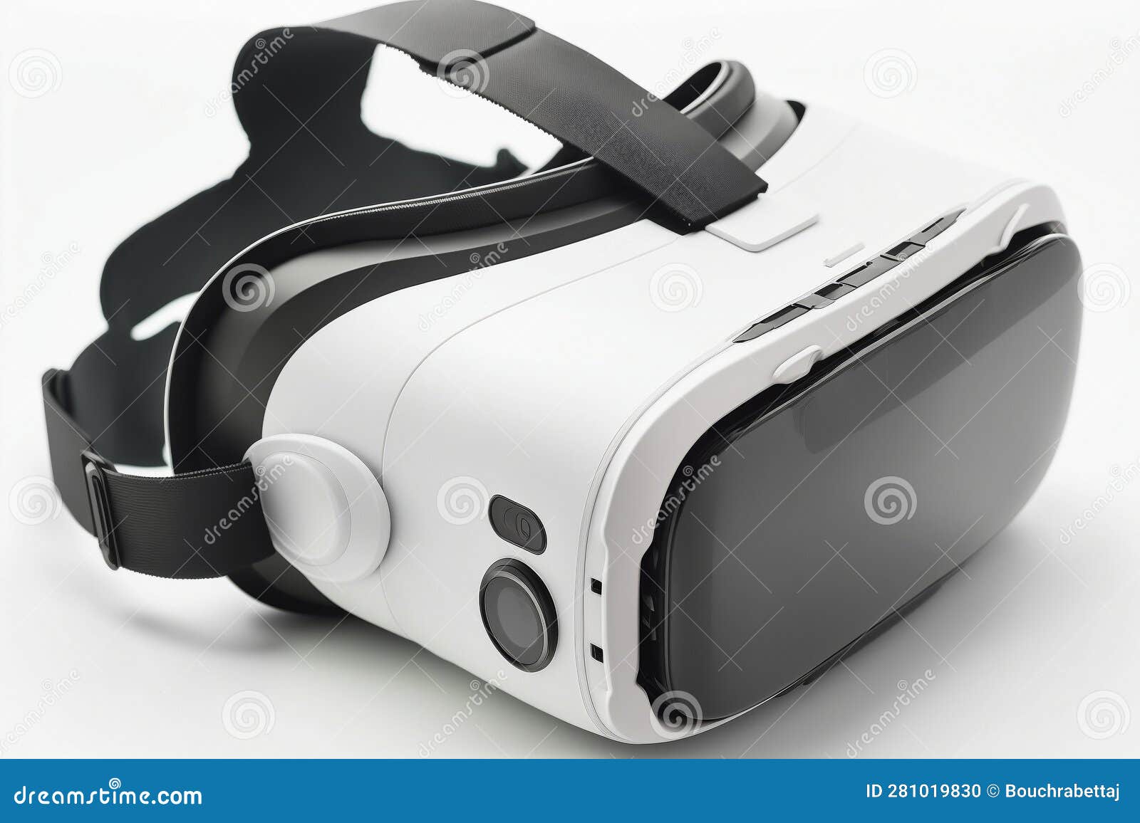 Vr Headset, Virtual Reality Headset on White Background Stock ...