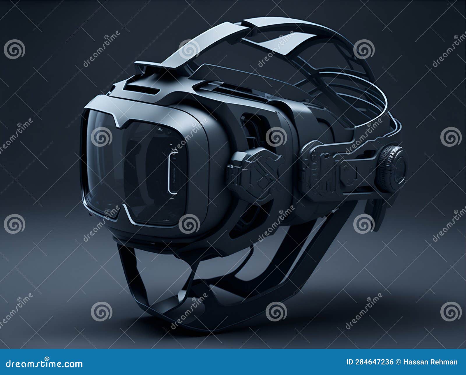 VR Helmet HMD AR Glasses Concept. Ai Generated Stock Illustration ...