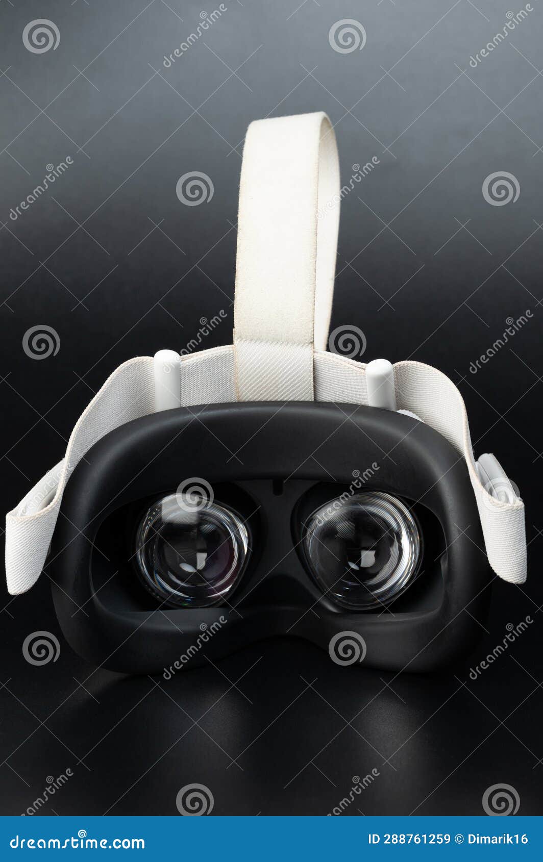 Vr helmet with lenses stock image. Image of stereoscopic - 288761259