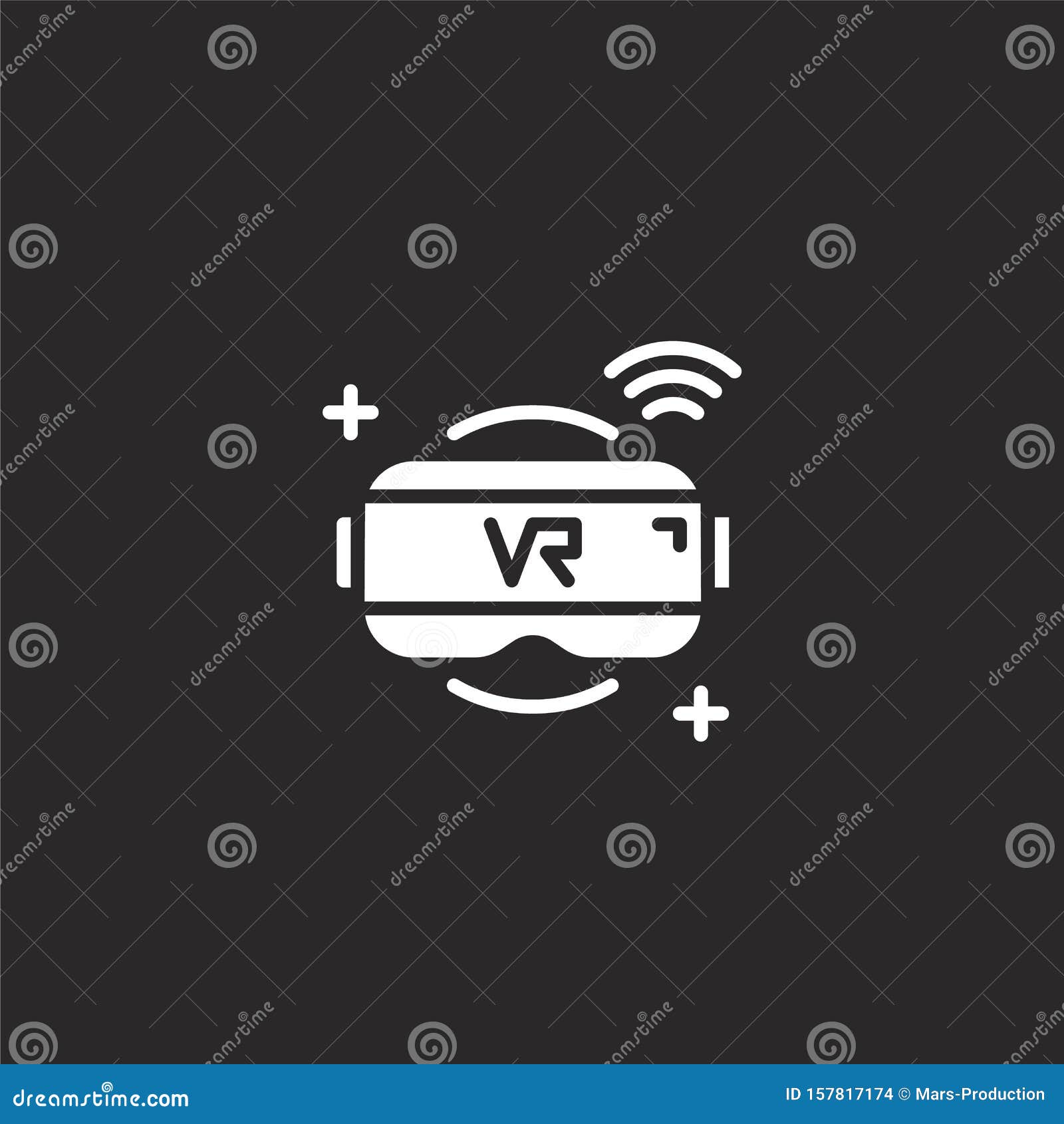 Vr Icon. Filled Vr Icon for Website Design and Mobile, App Development ...