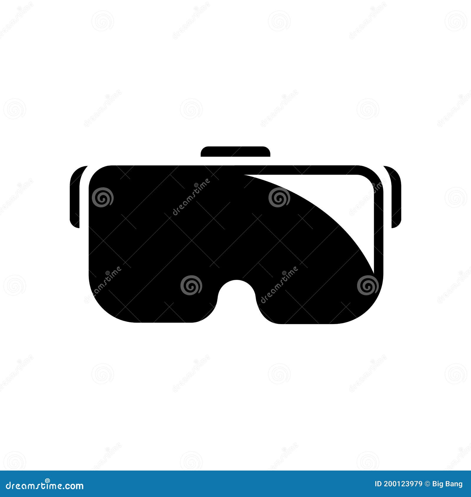 VR Icon on White Background. Vector Symbols Stock Vector - Illustration ...