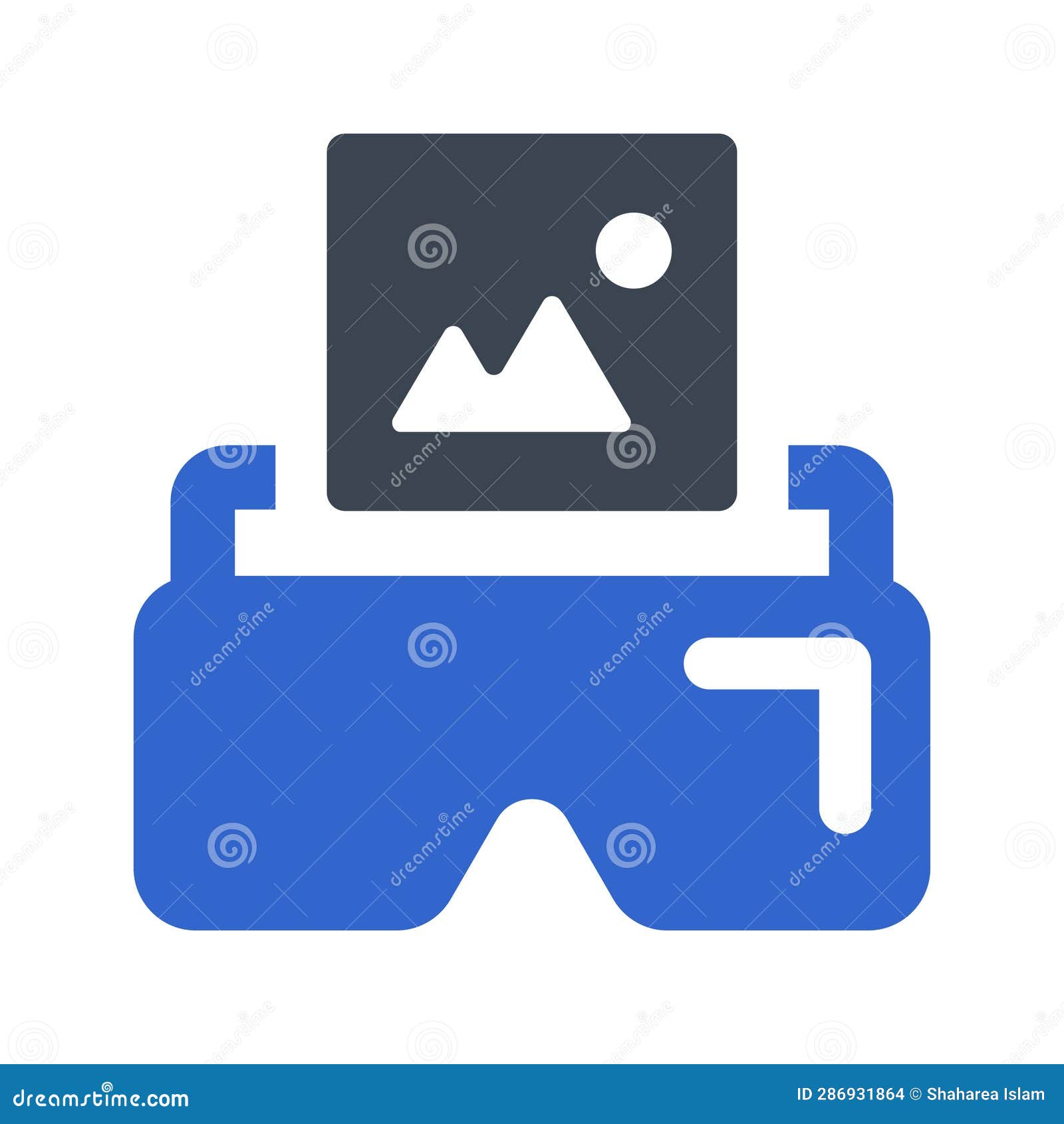 VR image view icon stock vector. Illustration of symbol - 286931864