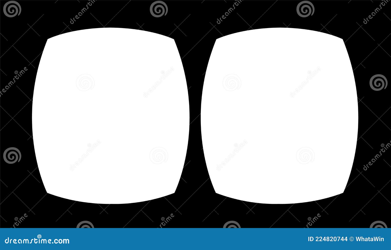 VR Lens Shape Frame. View from Virtual Reality Headset Stock Vector ...