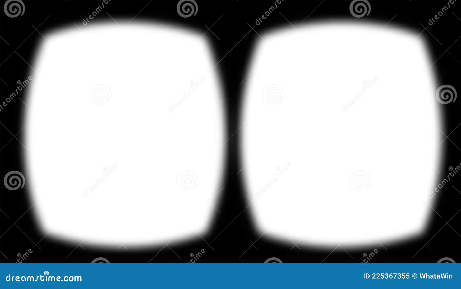 VR Lens Shape Frame. View from Virtual Reality Headset Stock Vector ...