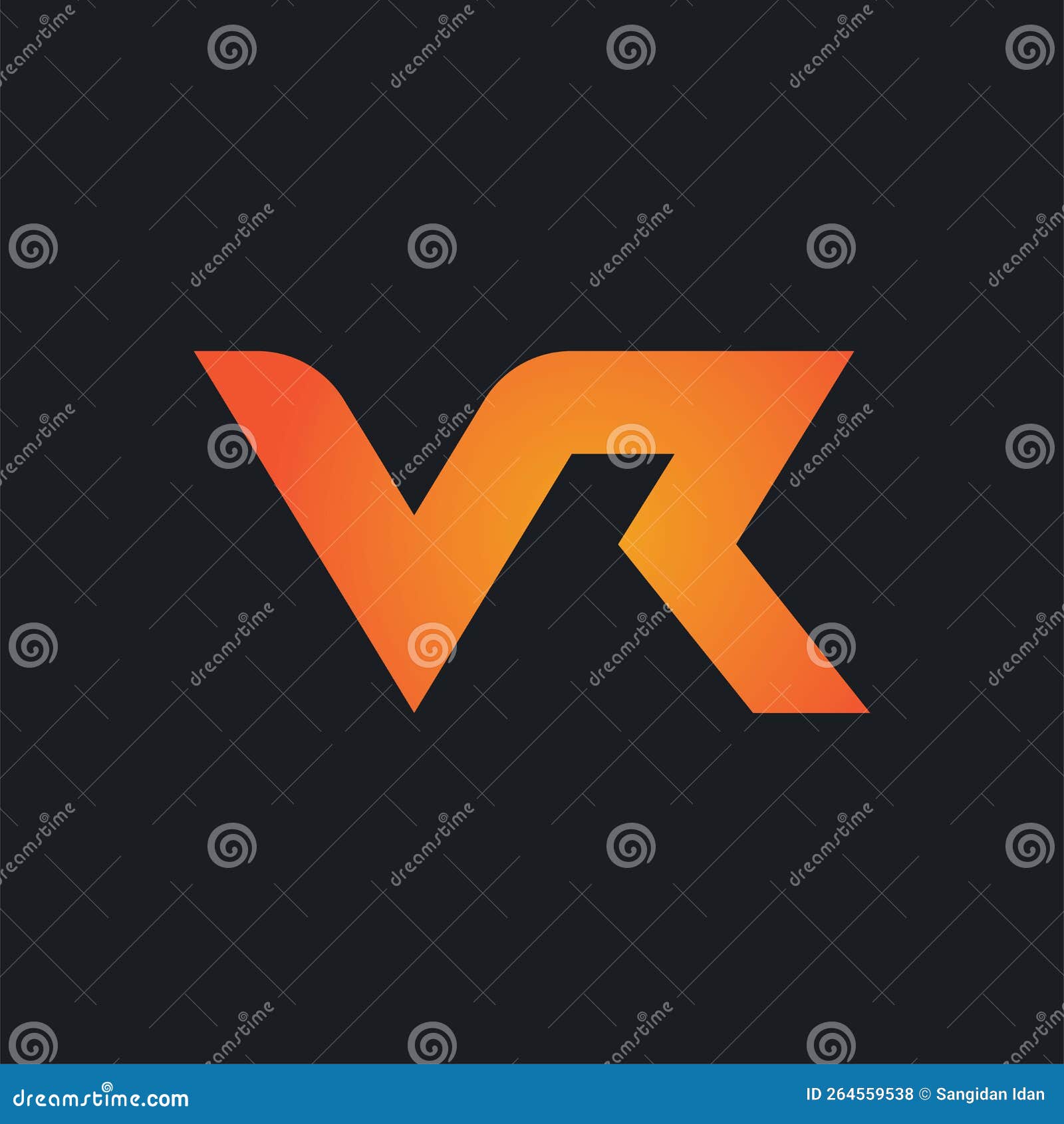 VR Letter Icon Vector Concept Design Web Stock Vector - Illustration of ...