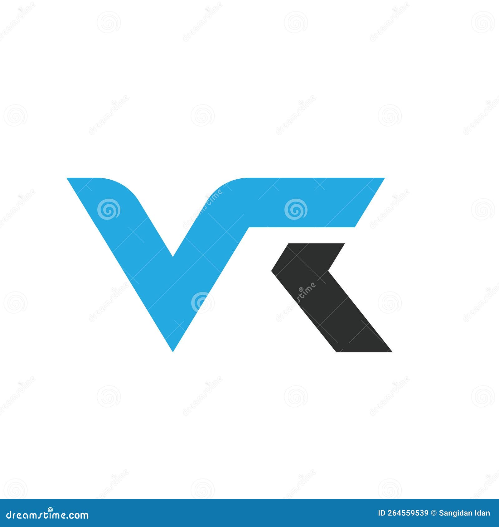 VR Letter Icon Vector Concept Design Web Stock Vector - Illustration of ...