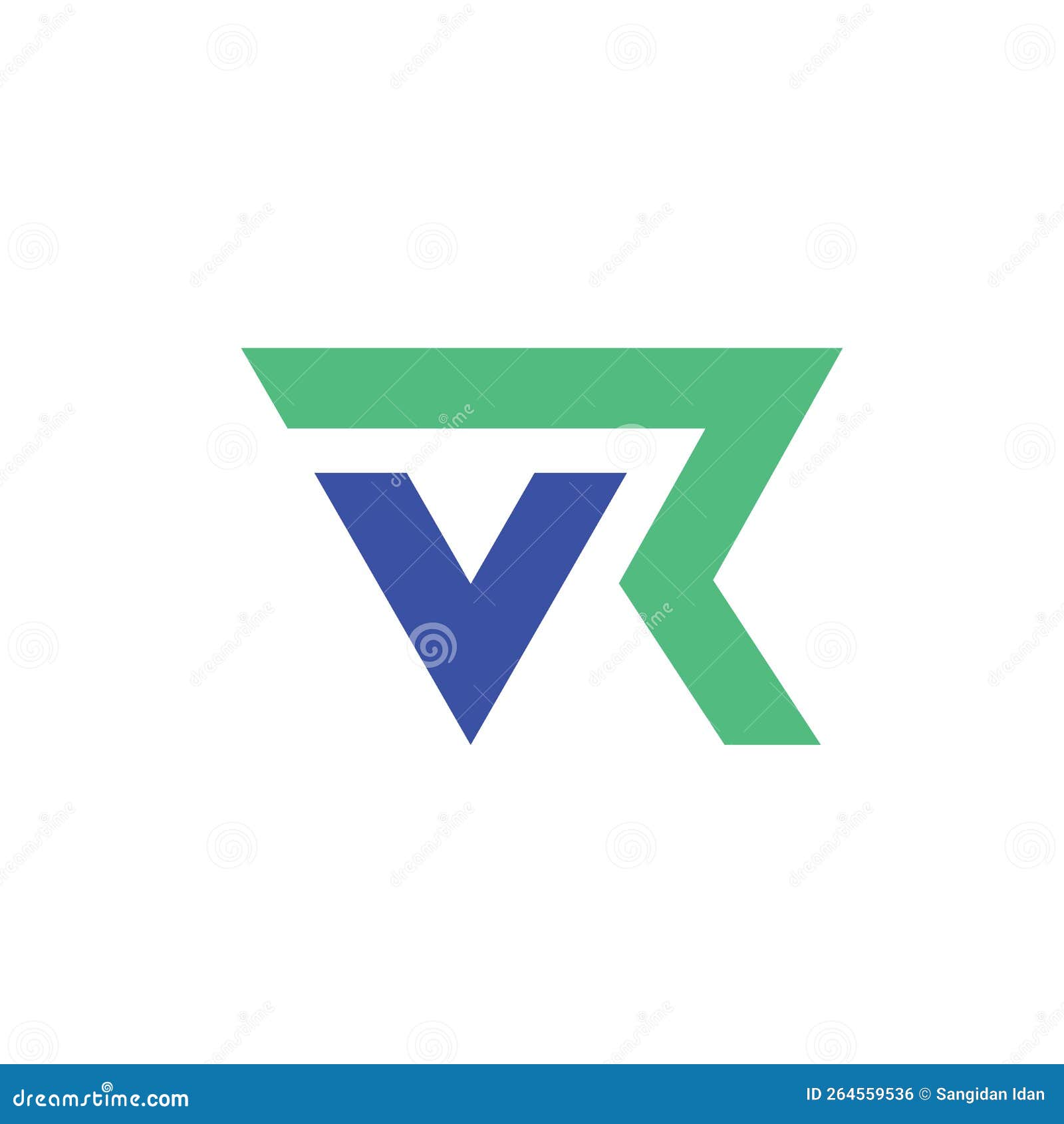 VR Letter Triangle Icon Vector Concept Design Template Stock Vector ...