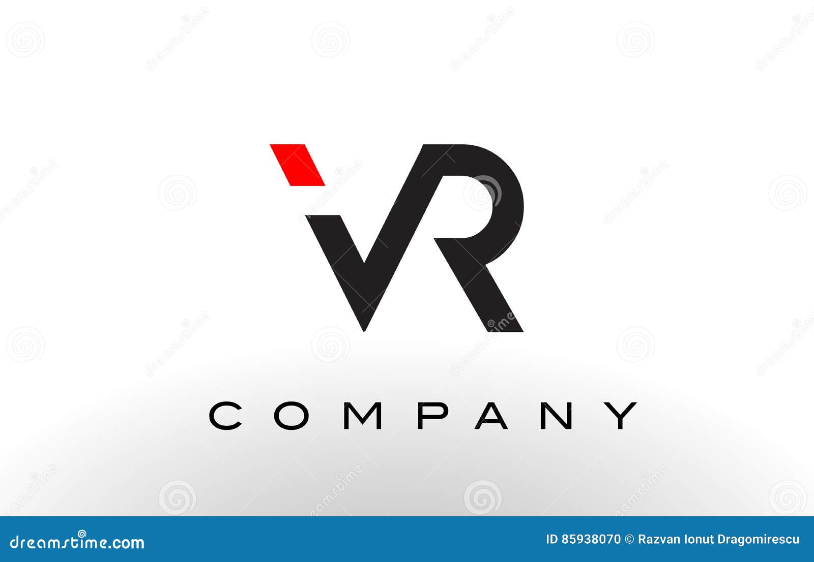 VR Logo. Letter Design Vector. Stock Vector - Illustration of concept ...