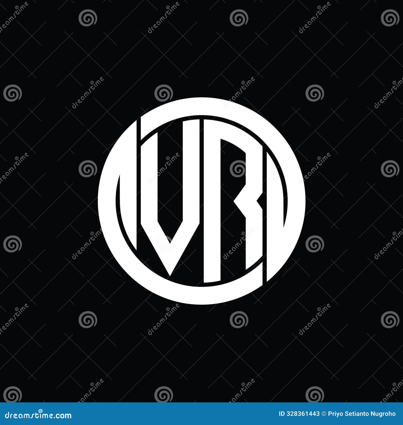 VR Logo Monogram Shield Inside Circle Shape Vector Images Design ...