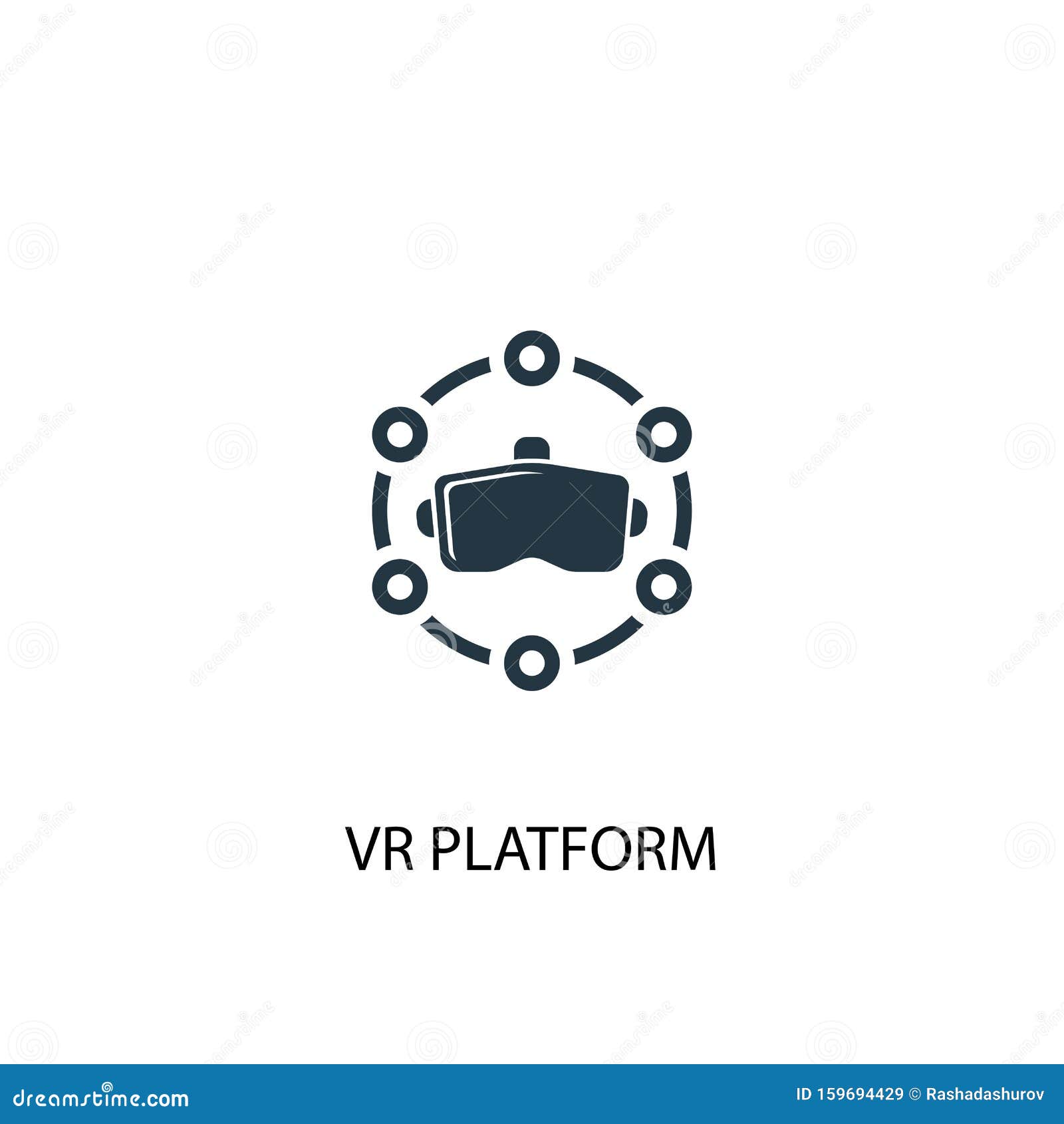 VR Platform Icon. Simple Element Stock Vector - Illustration of icon ...