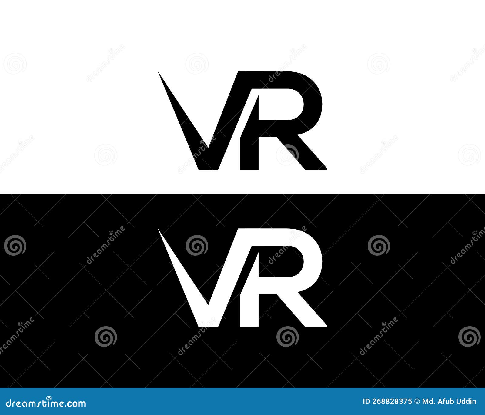 VR or RV Logo and Icon Designs Vector Stock Vector - Illustration of ...