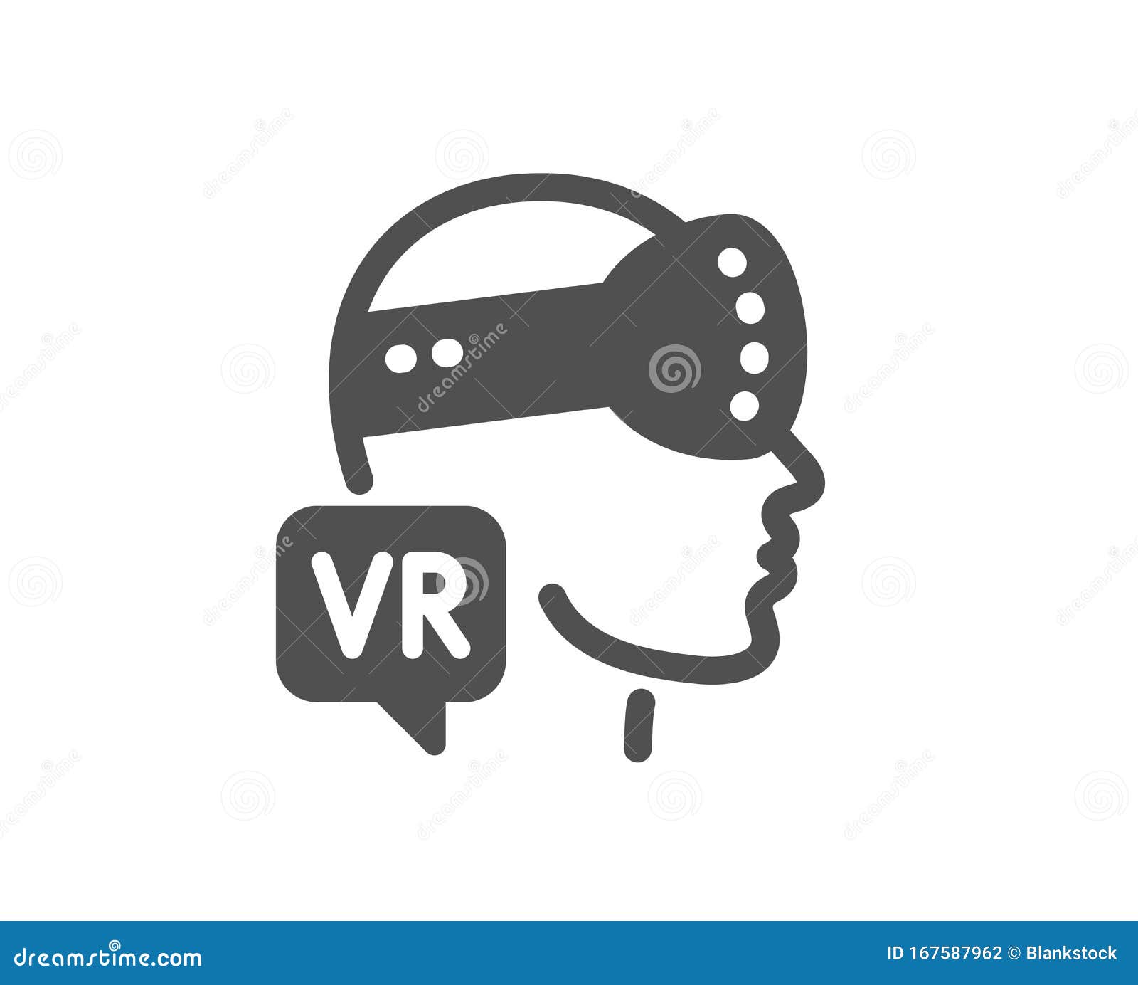 Augmented Reality Icon. VR Simulation Sign. Headset Glasses. Vector ...