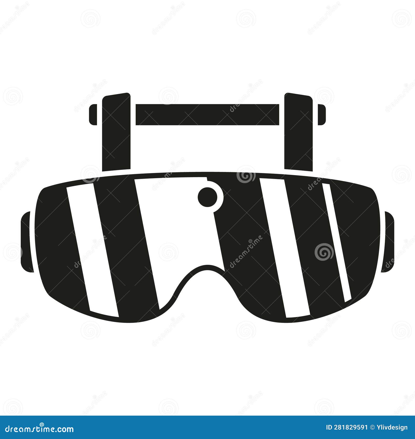 Vr Small Glasses Icon Simple Vector. Game Mask Stock Illustration ...