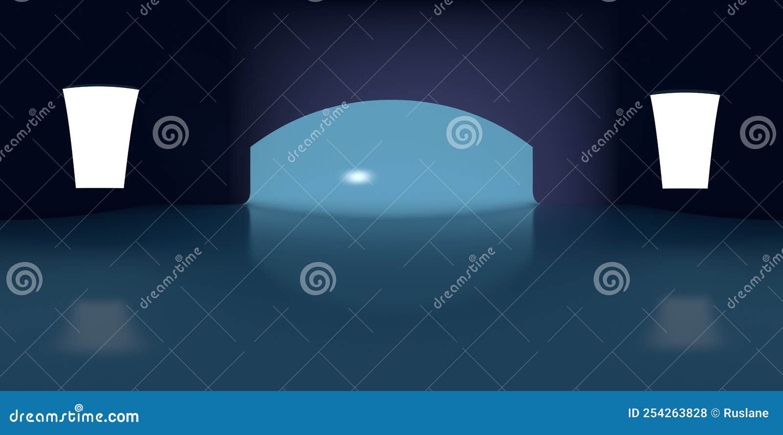 VR 360 Studio Panorama with Reflections Animation 3D Hdri Stock ...