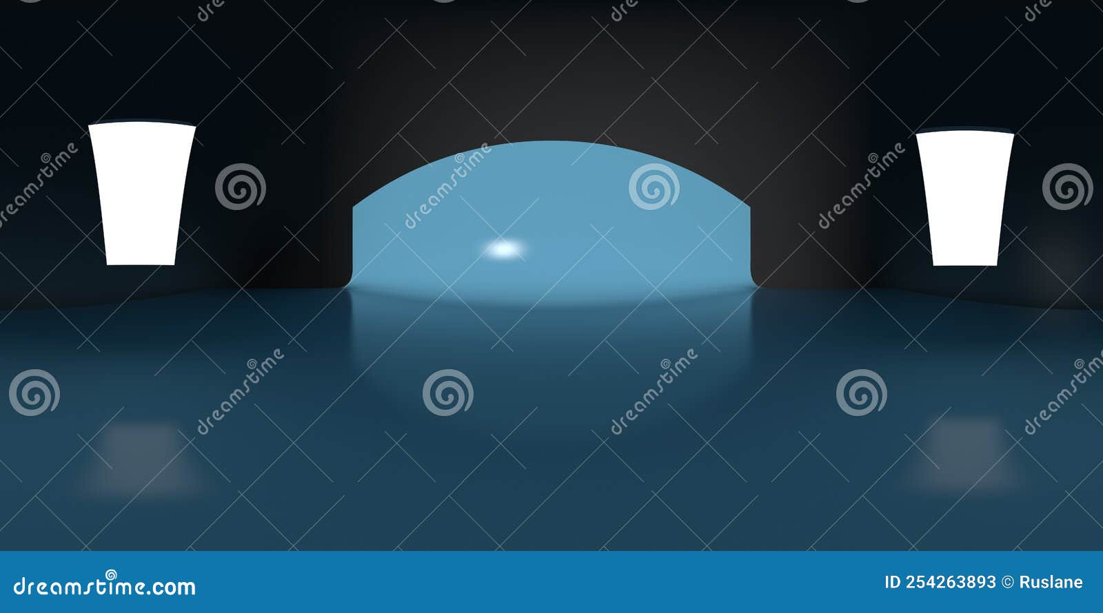 VR 360 Studio Panorama with Reflections Animation 3D Hdri Stock ...