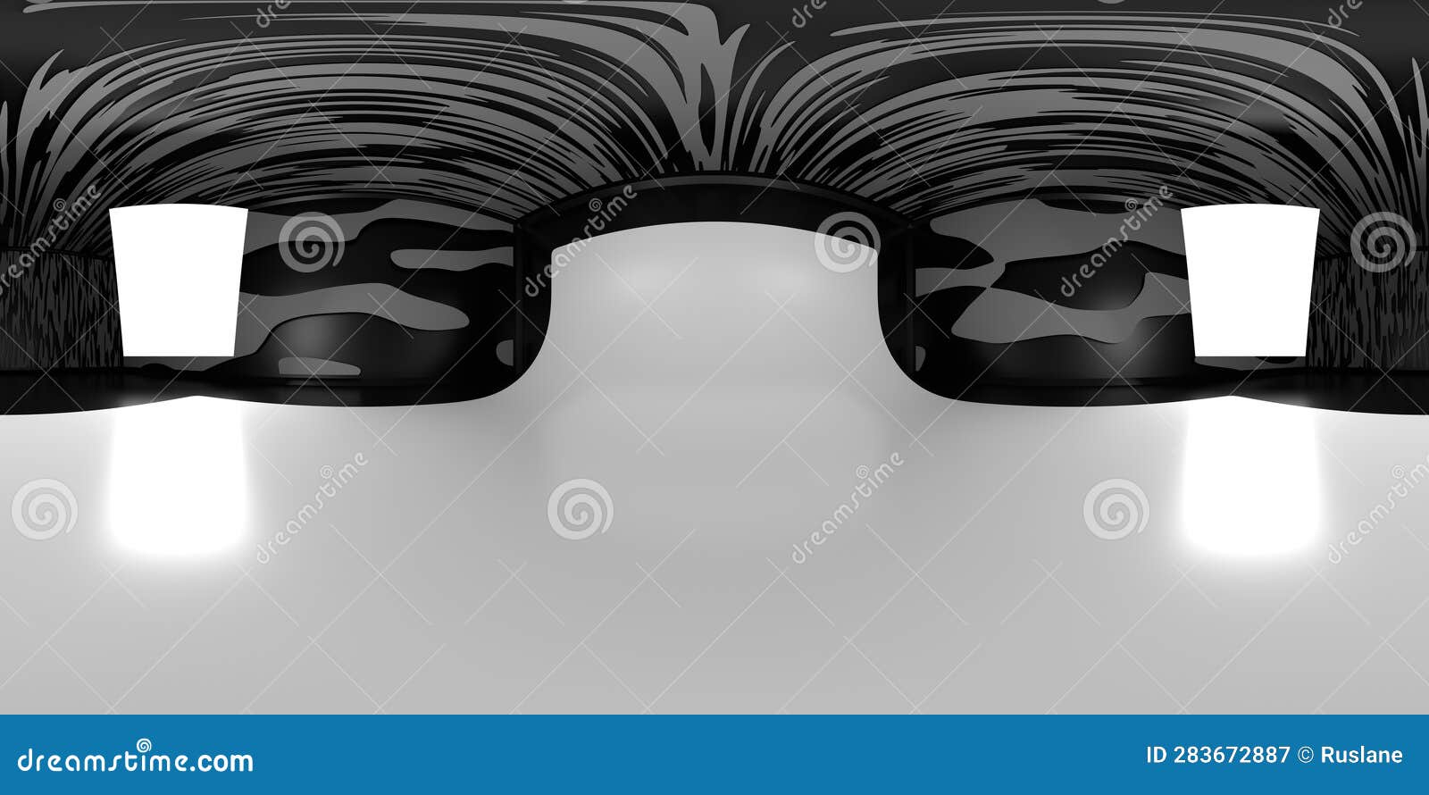 VR 360 Studio Panorama with Reflections. Animation 3D Hdri Stock ...