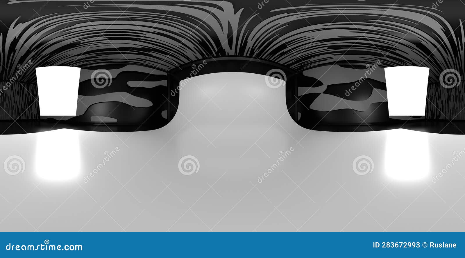 VR 360 Studio Panorama with Reflections. Animation 3D Hdri Stock Image ...