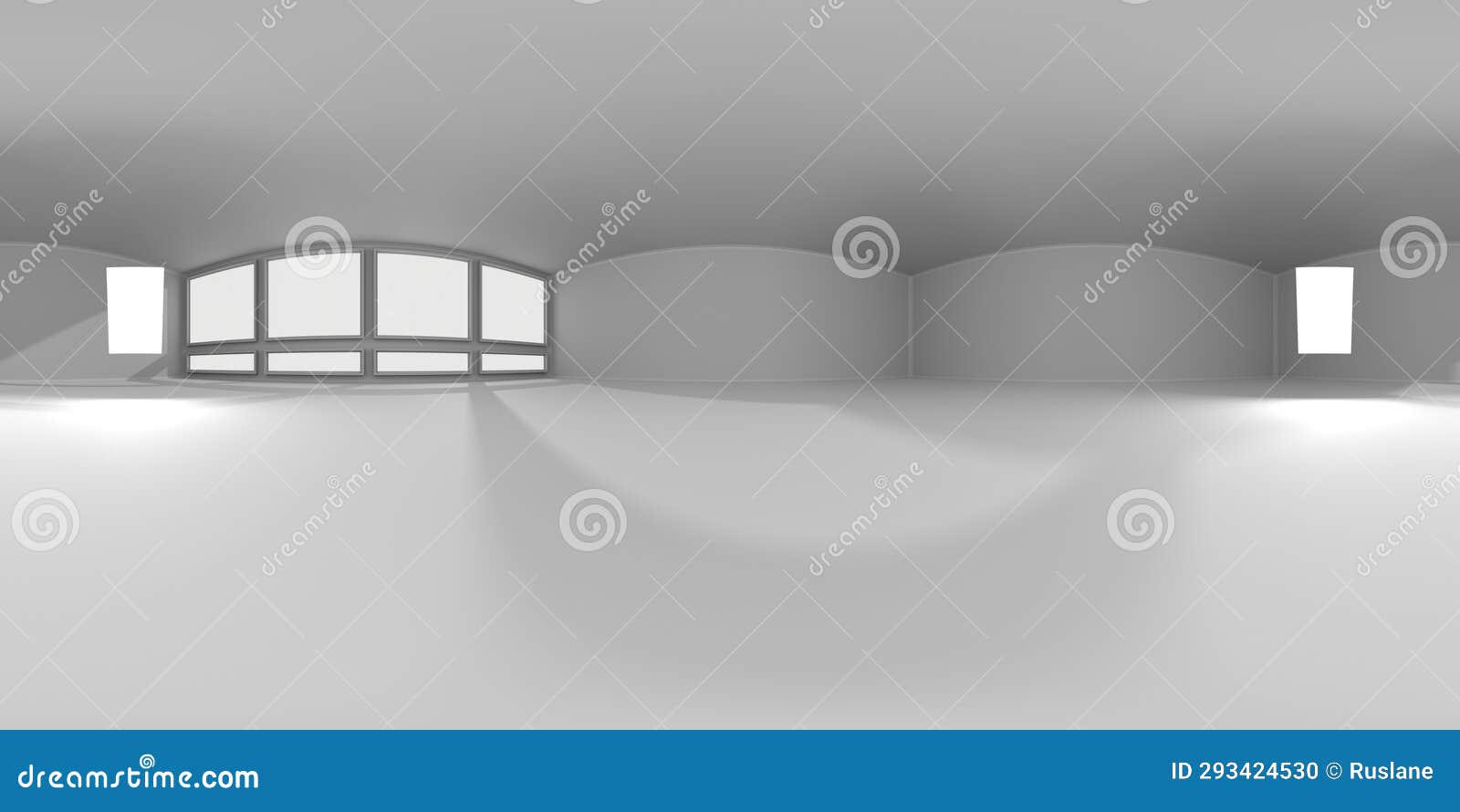 VR 360 Studio Panorama with Reflections. Animation 3D Hdri Stock ...