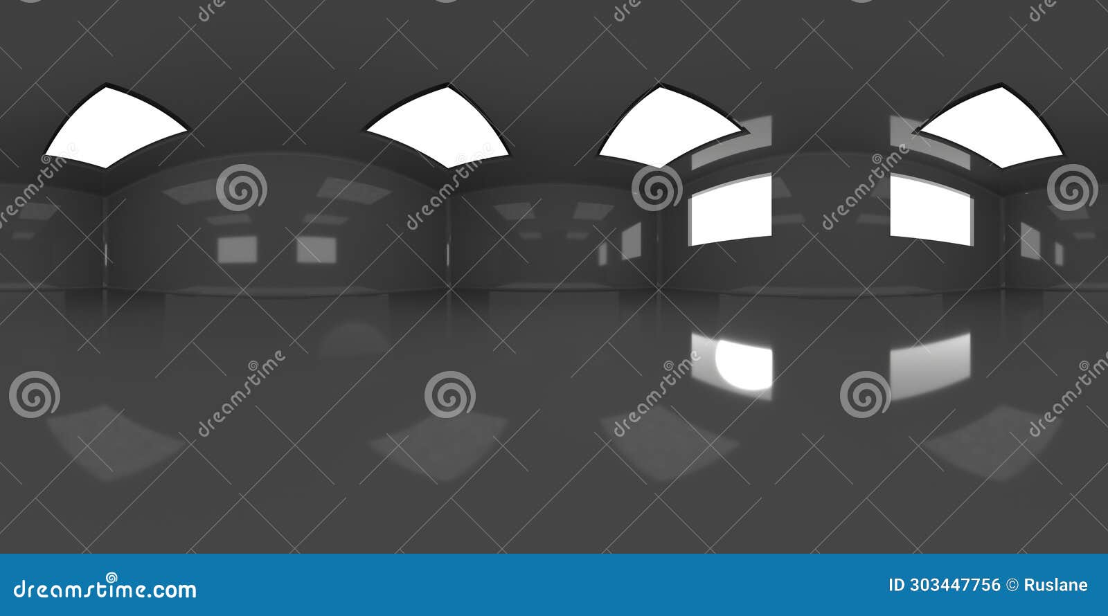 VR 360 Studio Panorama with Reflections. Animation 3D Hdri Stock Photo ...