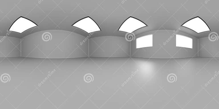 VR 360 Studio Panorama with Reflections. Animation 3D Hdri Stock Image ...