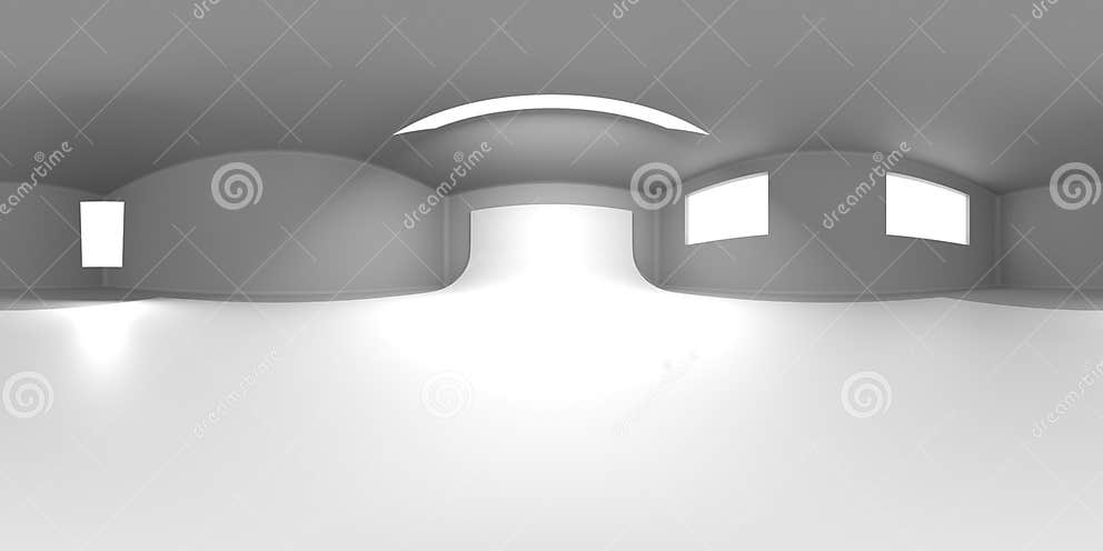 VR 360 Studio Panorama with Reflections. Animation 3D Hdri Stock Image ...