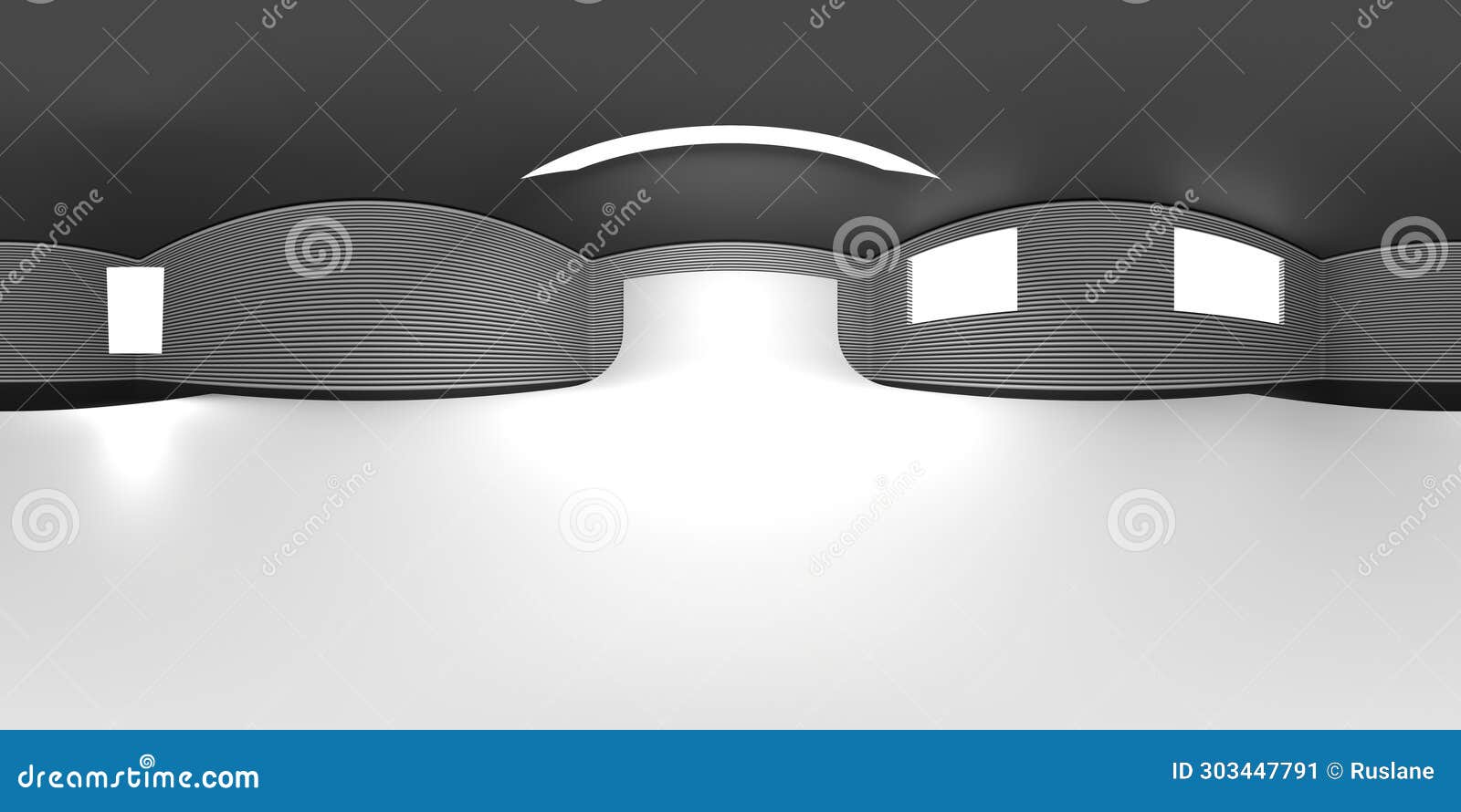 VR 360 Studio Panorama with Reflections. Animation 3D Hdri Stock Image ...