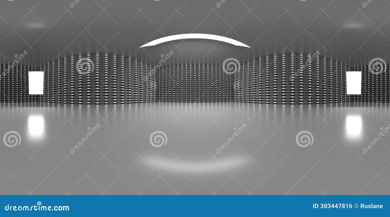 VR 360 Studio Panorama with Reflections. Animation 3D Hdri Stock Photo ...