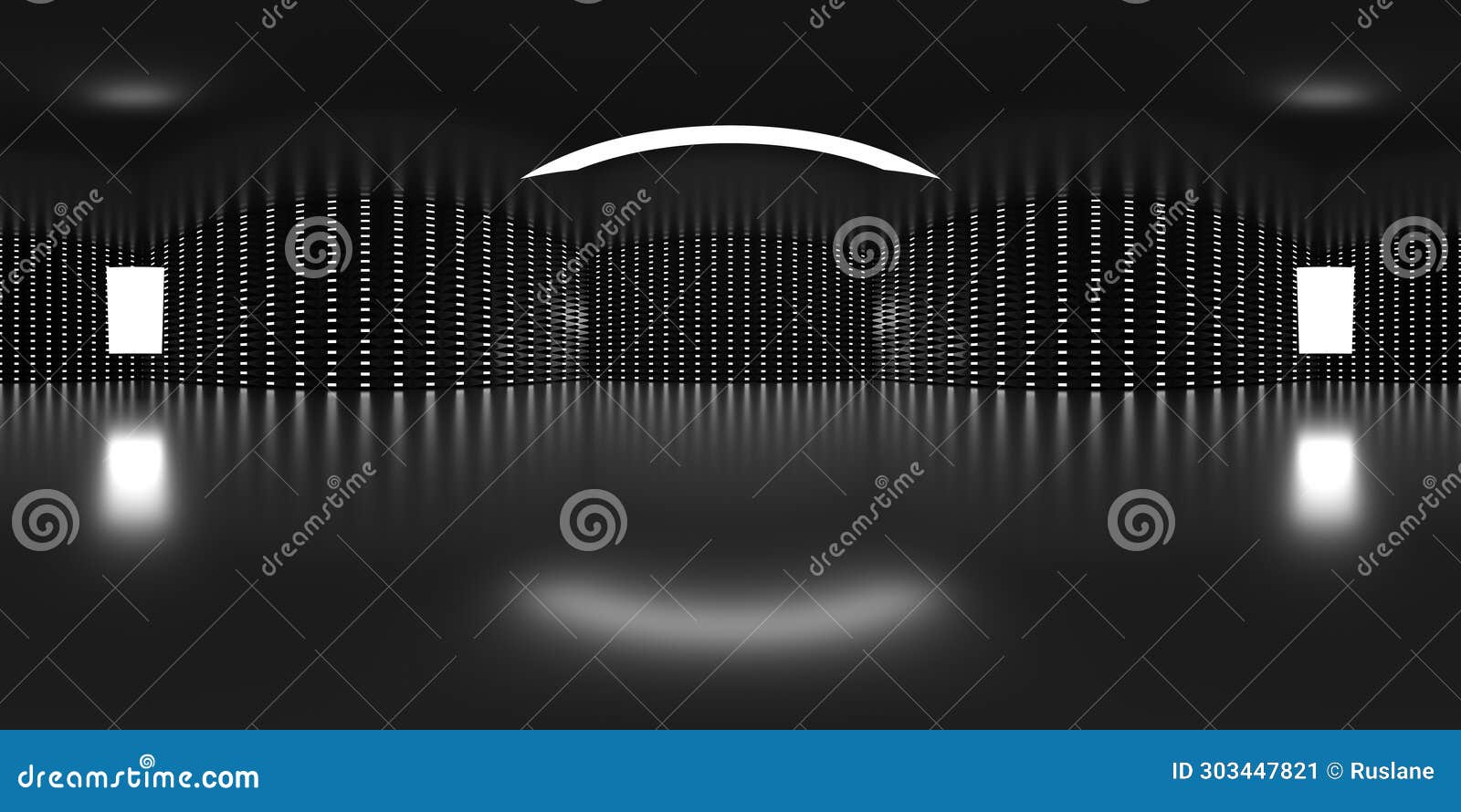 VR 360 Studio Panorama with Reflections. Animation 3D Hdri Stock Image ...