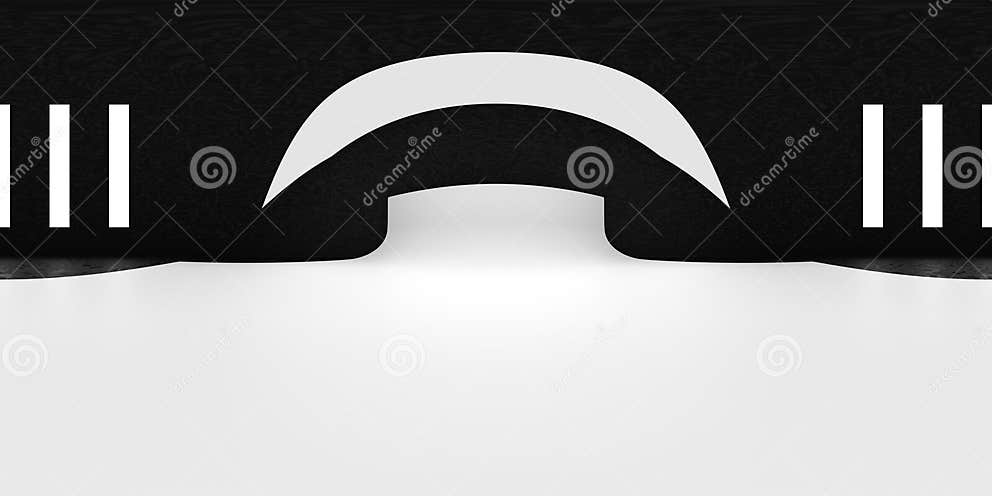 VR 360 Studio Panorama with Reflections. Animation 3D Hdri Stock Image ...