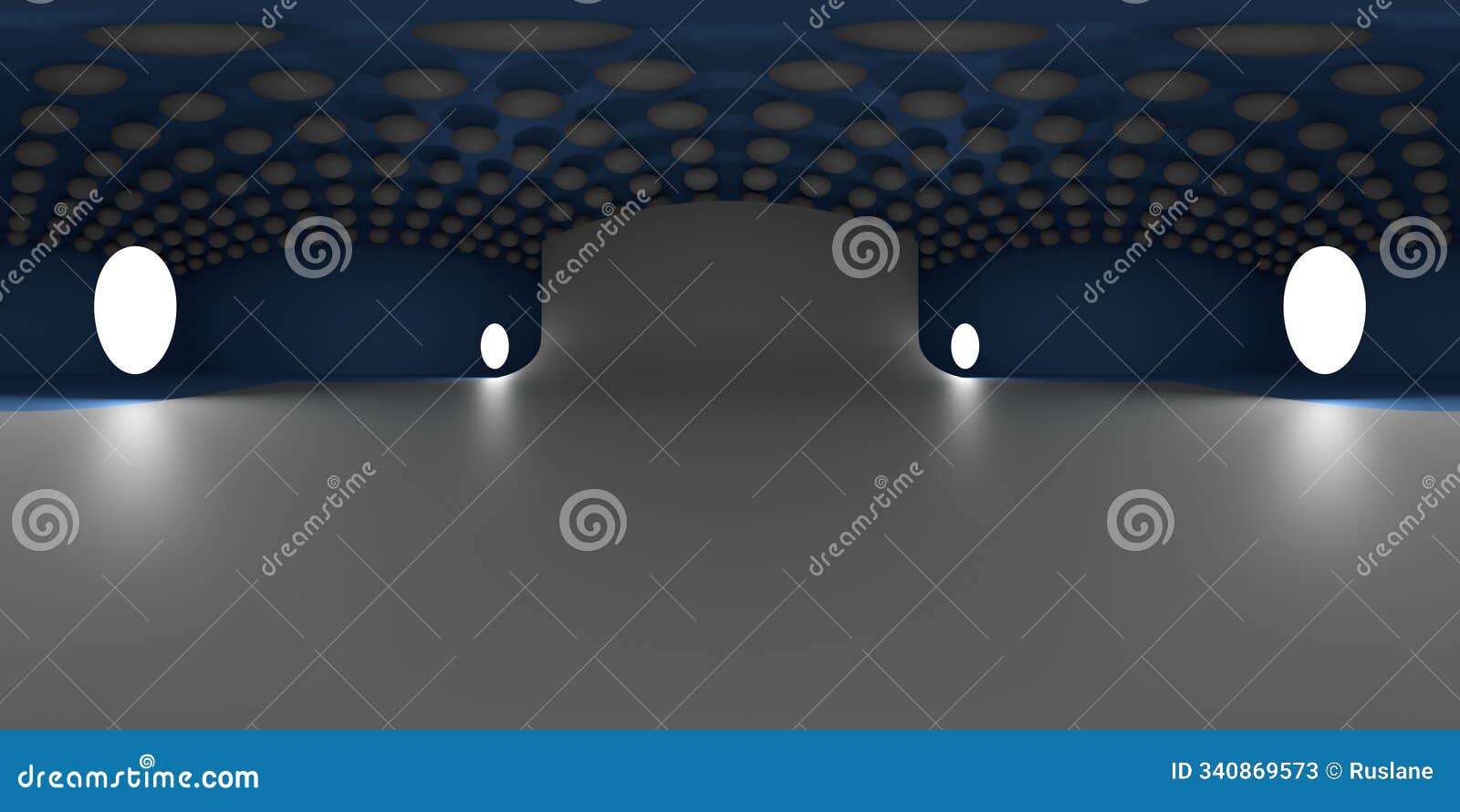 VR 360 Studio Panorama with Reflections. Animation 3D Hdri Stock Image ...