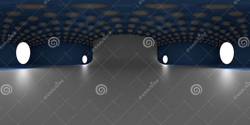VR 360 Studio Panorama with Reflections. Animation 3D Hdri Stock Image ...