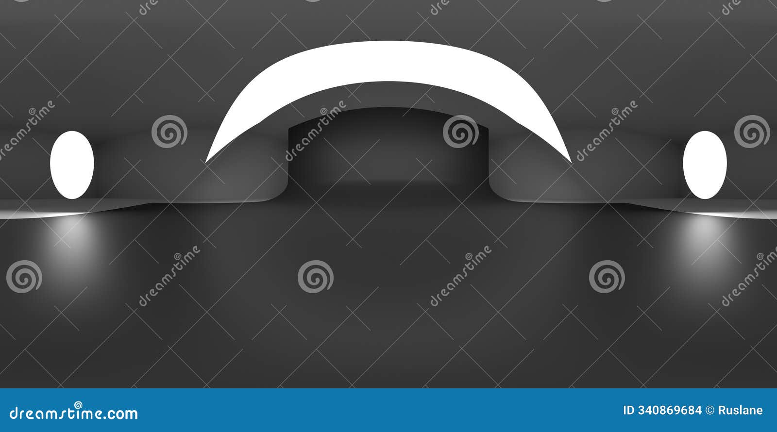 VR 360 Studio Panorama with Reflections. Animation 3D Hdri Stock Photo ...