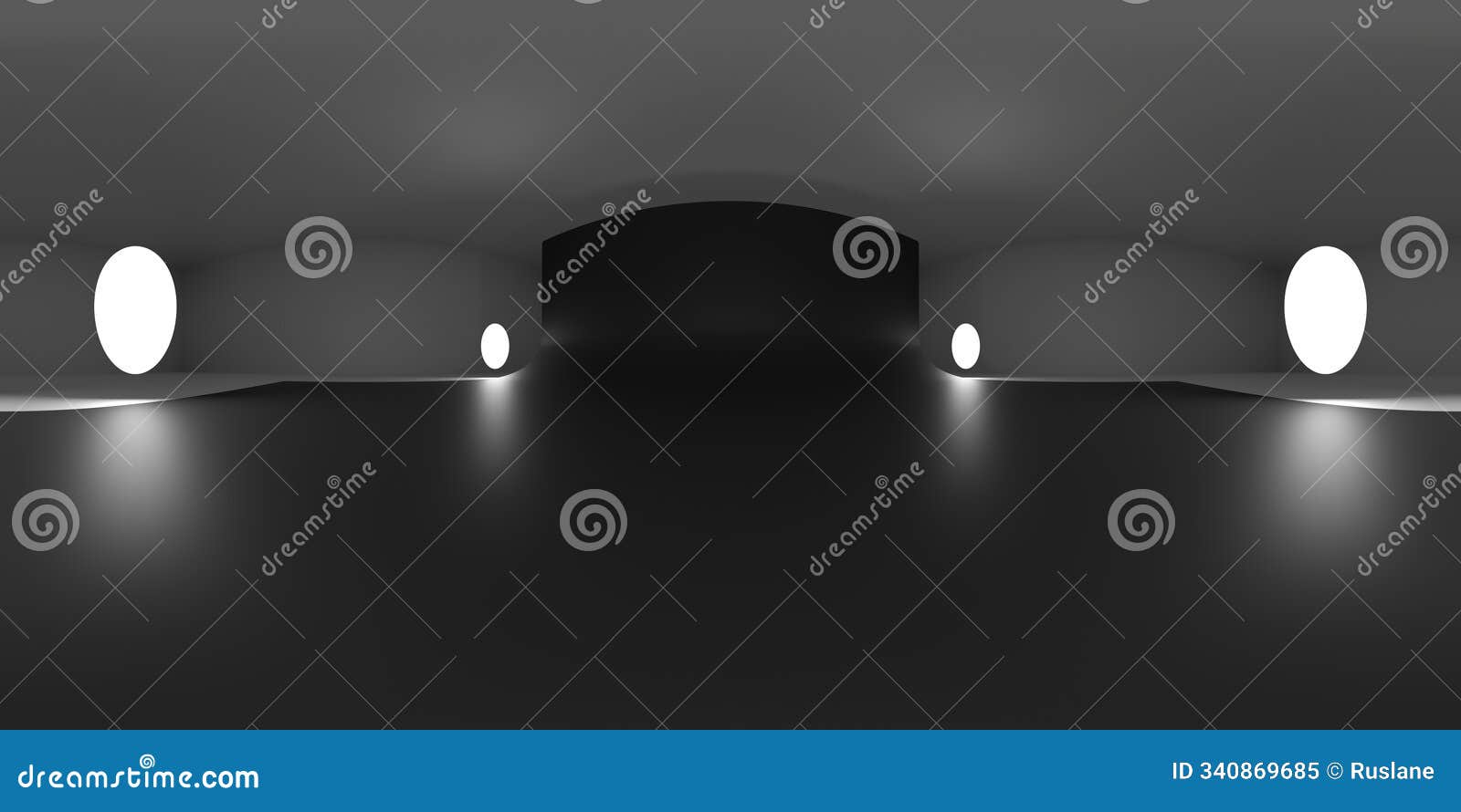 VR 360 Studio Panorama with Reflections. Animation 3D Hdri Stock Image ...