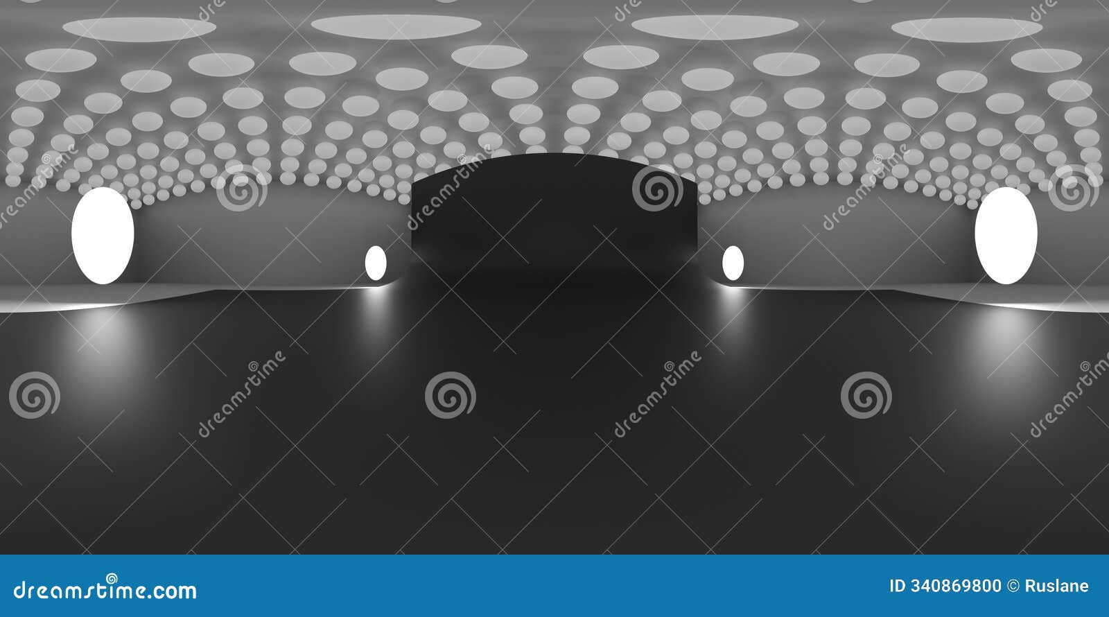 VR 360 Studio Panorama with Reflections. Animation 3D Hdri Stock Photo ...