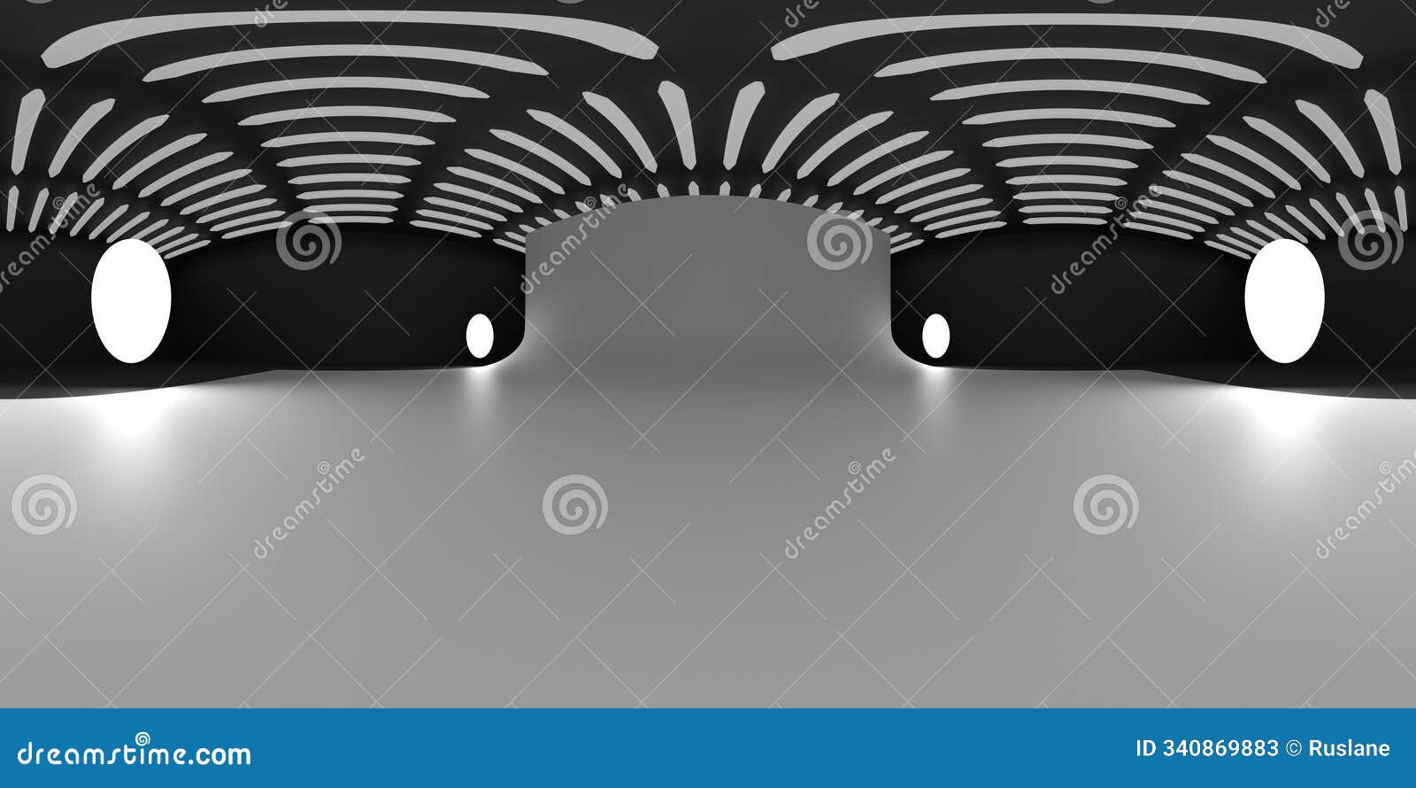 VR 360 Studio Panorama with Reflections. Animation 3D Hdri Stock Image ...