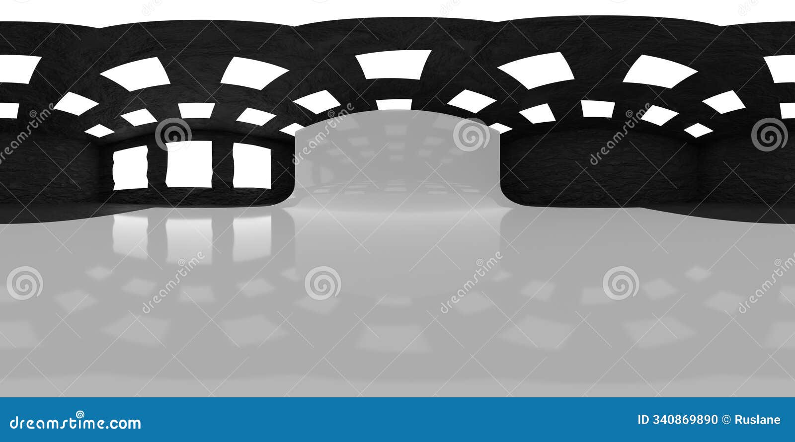 VR 360 Studio Panorama with Reflections. Animation 3D Hdri Stock Photo ...