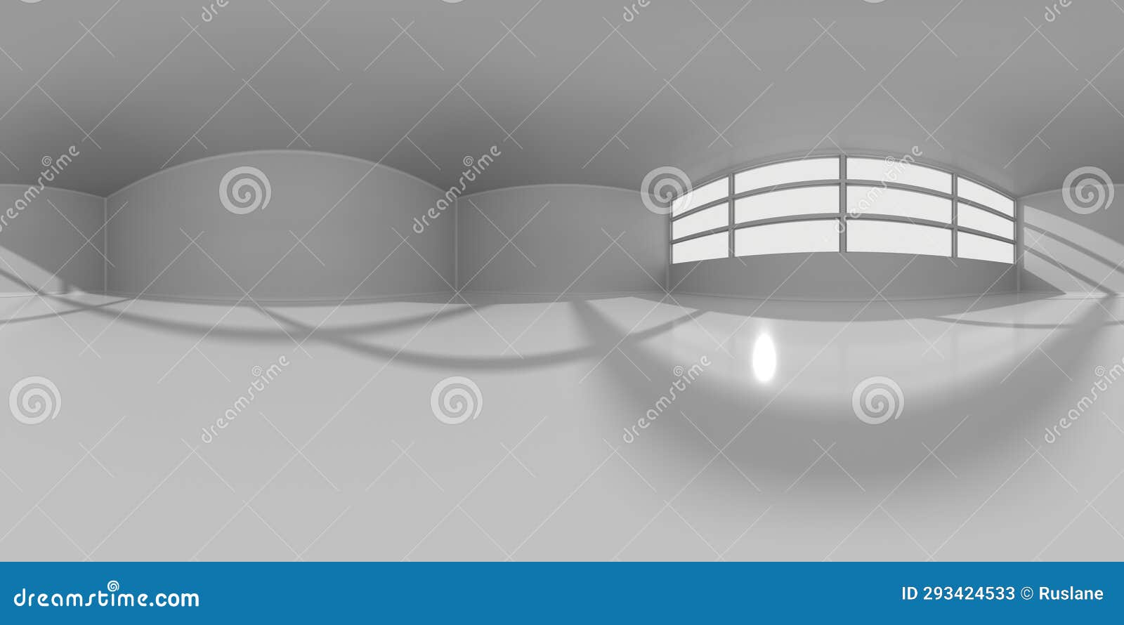 VR 360 Studio Panorama with Reflections. Animation 3D Hdri Stock ...