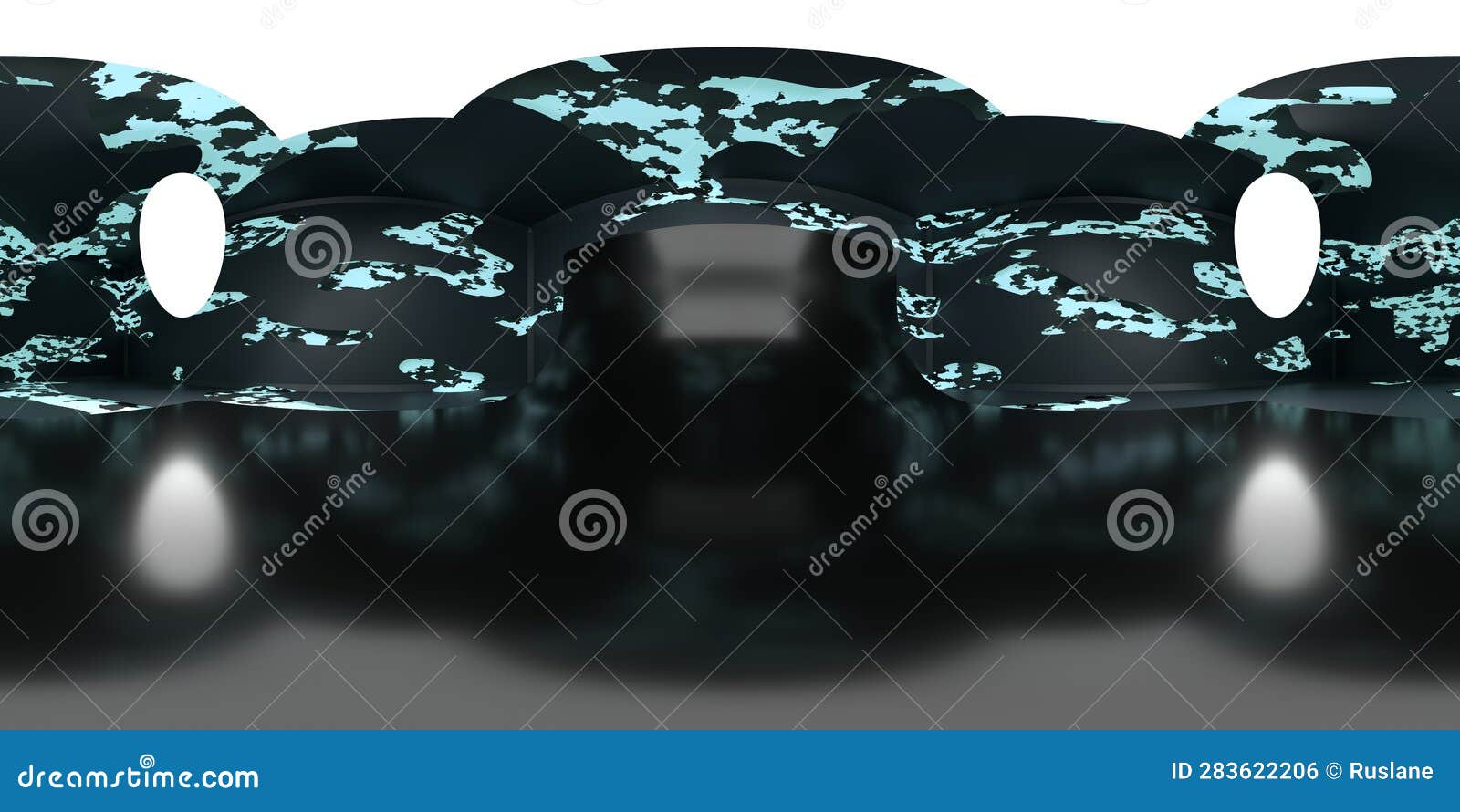 VR 360 Studio Panorama with Reflections. Animation 3D Hdri Stock ...