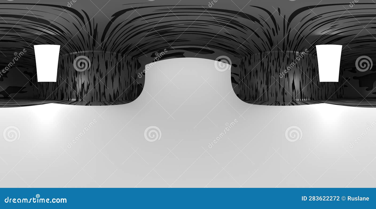 VR 360 Studio Panorama with Reflections. Animation 3D Hdri Stock ...